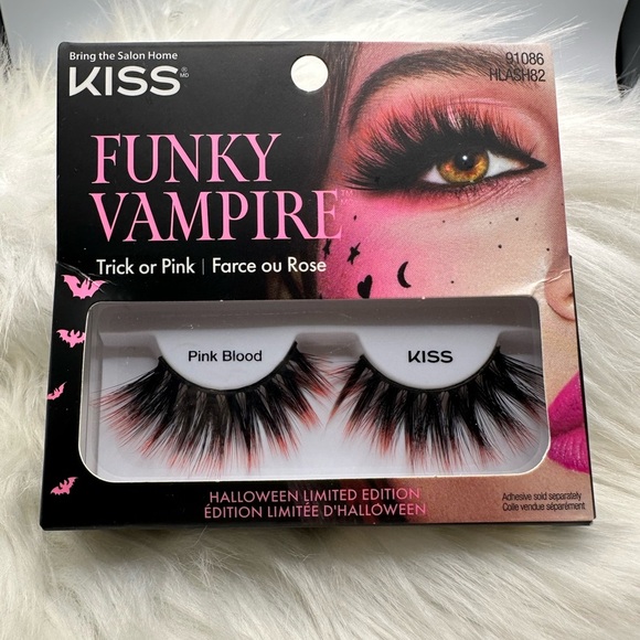 Kiss | Makeup | 5 Kiss Funky Vampire Pink Blood Lashes | Poshmark